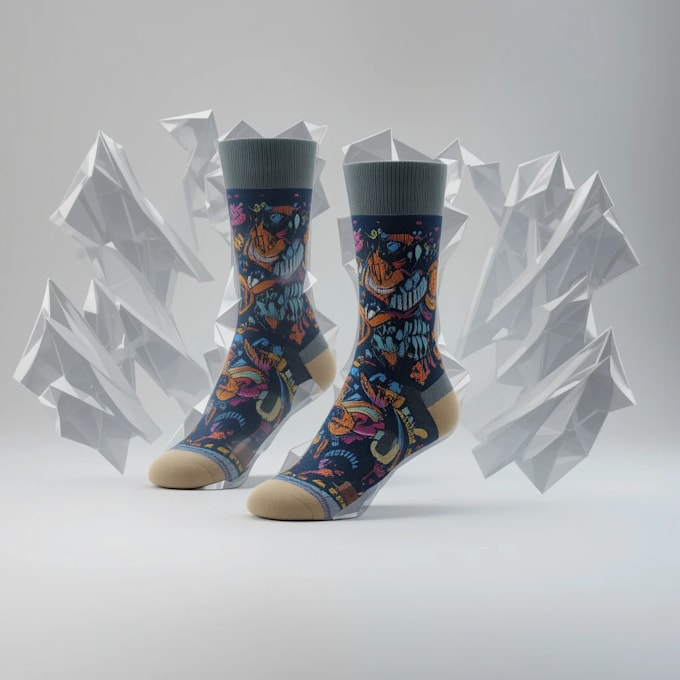 Draw a creative socks unique sock design for you by Ambeadshaw | Fiverr