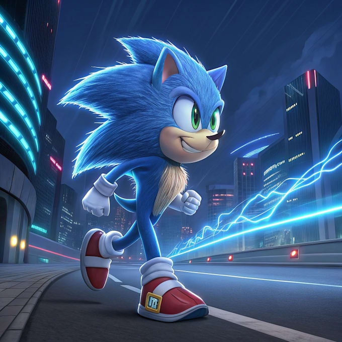 Draw super cool sonic fan art by Notorior | Fiverr