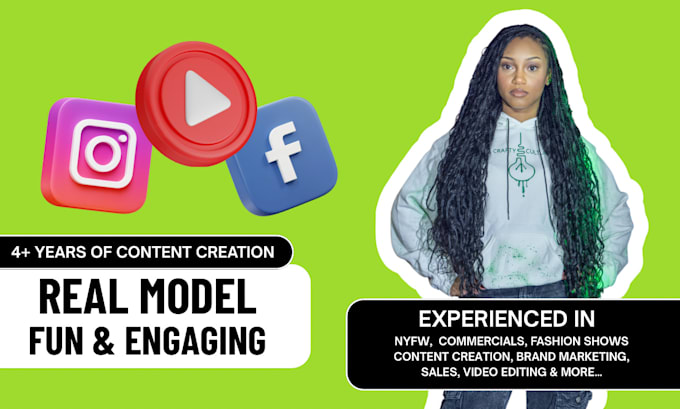 Ugc model for your brand, clothing line, or product by A_annasia | Fiverr