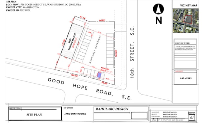 Draft architectural site plans, plot plan, site layout floor plan 2d ...