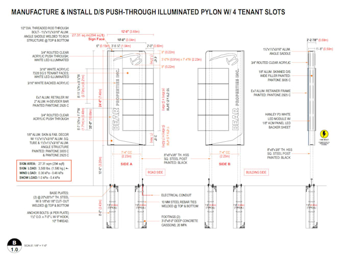 Design your signage and technical drawings for clients and permitting ...