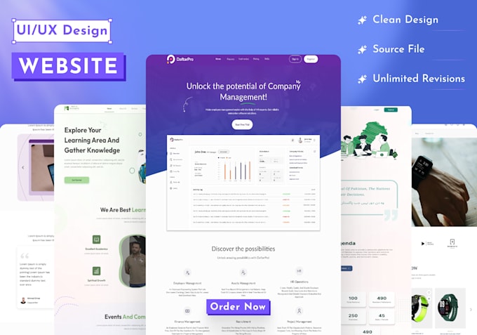 Design custom landing page, website ui ux and figma website design by Waqas_ux | Fiverr
