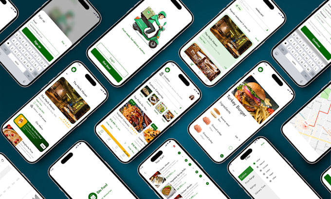 Create mobile app design in figma with clickable prototype by Sayanika_das | Fiverr