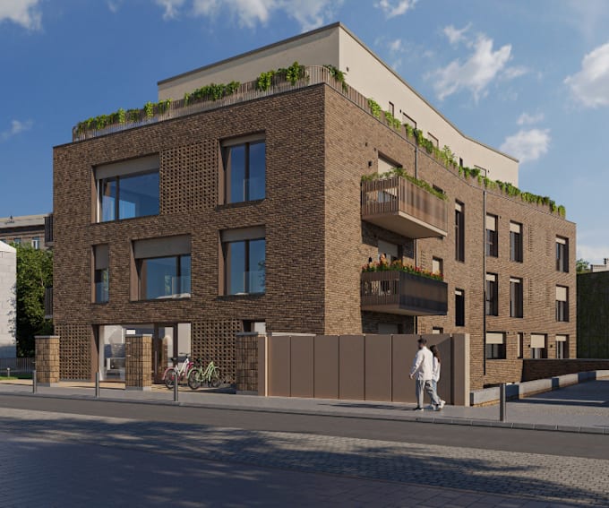 Build cgi commercial building,3d mall,skp boutique, intuitional exterior,3ds max by Teeblaaq ...