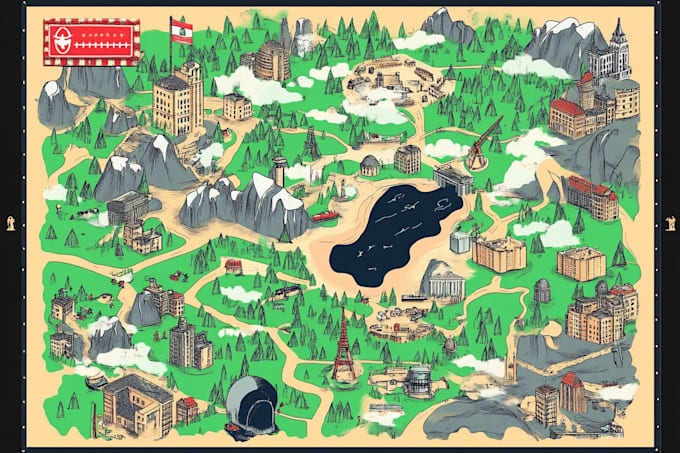 Create vector map, city map, site map, event map in illustrator by ...