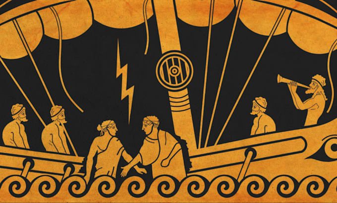 Draw ancient greek and classical civilization art by Zen_jd | Fiverr