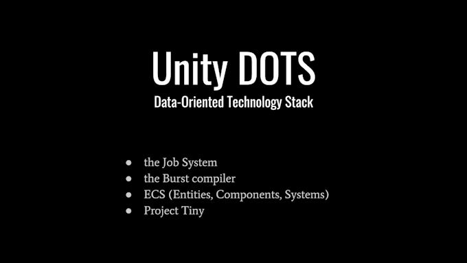 Develop prototypes and full games for you using unity dots or ecs by Marcox0 | Fiverr