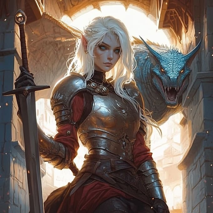 Create a unique original dnd fantasy character art by Druru22 | Fiverr