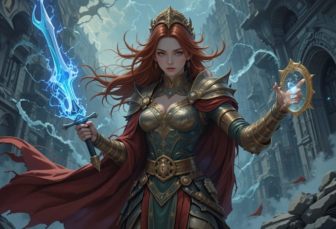 Do illustration, concept art and character design, dnd by Pheanudu | Fiverr