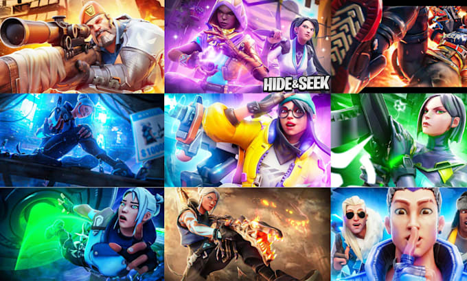 High quality montage thumbnails for fortnite, valorant, apex, csgo youtube video by Sard_onyx22 ...