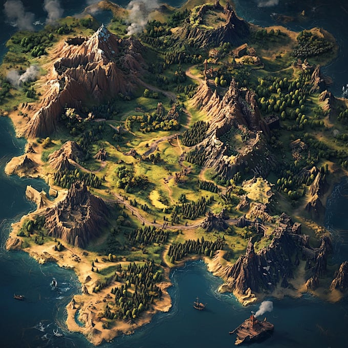 Designing fantasy maps and cities plan by Hagboss | Fiverr