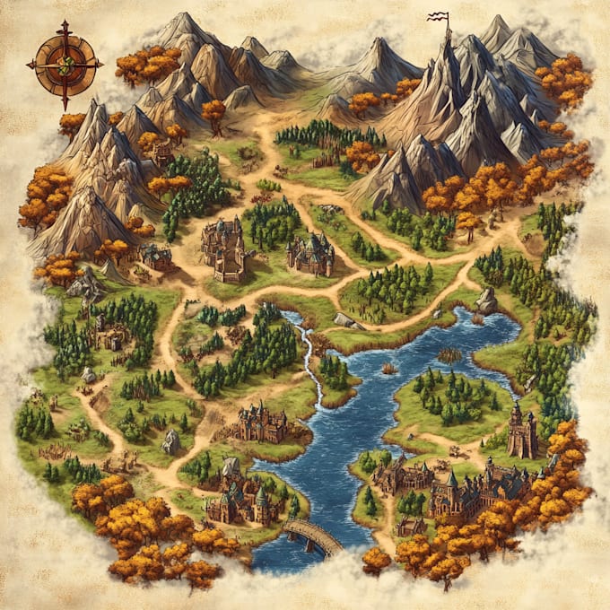 Draw fantasy maps of cities, regions and continents for you by Nelvirt | Fiverr