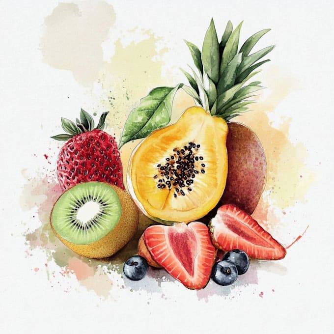Draw digital watercolor drawing professionally by Albaslaupsa | Fiverr