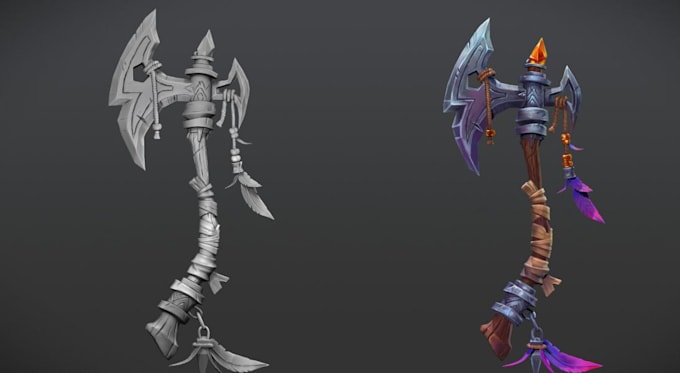 Stylized hand painted texture,3d game character design, model custom ...