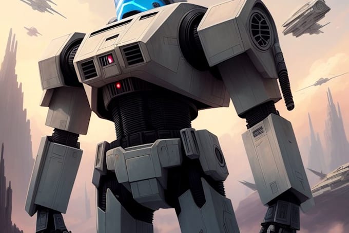 Draw sci fi, star wars, mecha, sprite dnd art by Betteney | Fiverr
