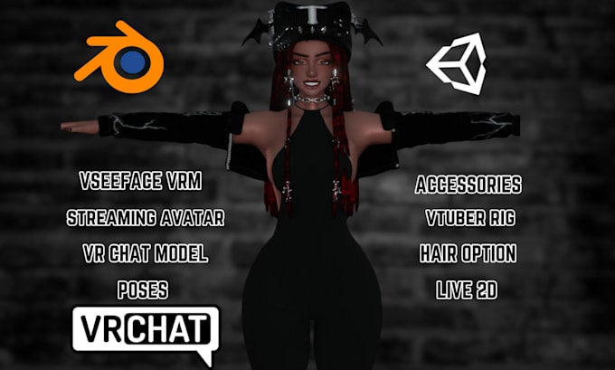 Create vr chat avatar, furry nsfw, lipsync, face rig, vrchat world vroid unity by Executive_team ...