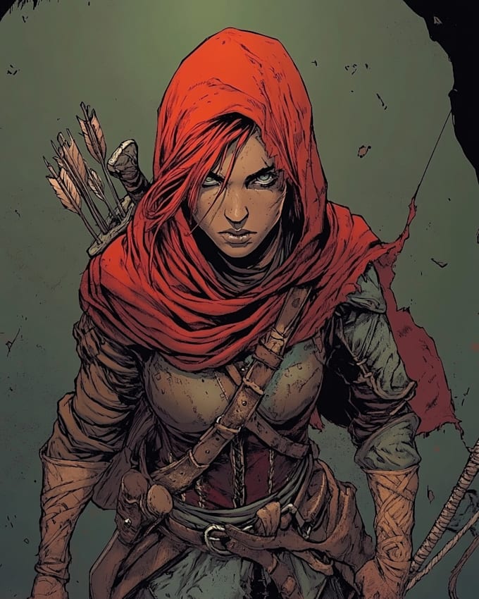 Draw scene for dnd vtuber character anime manga comic cover by ...