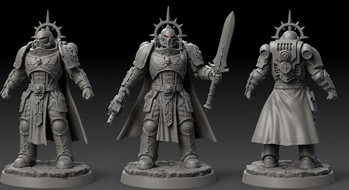 Sculpt warhammer 40k miniature 3d model dnd tabletop 3d figurine for 3d ...