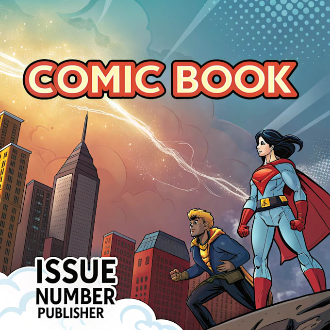 Create a comic cover page design illustration by Timnobs | Fiverr