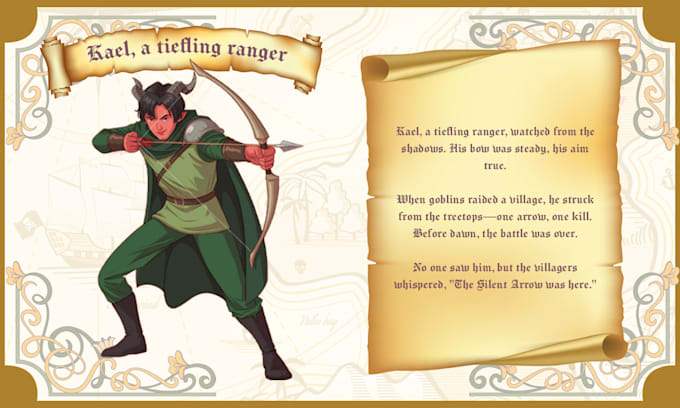 Draw dnd character art or party, fantasy, scifi or creature ...