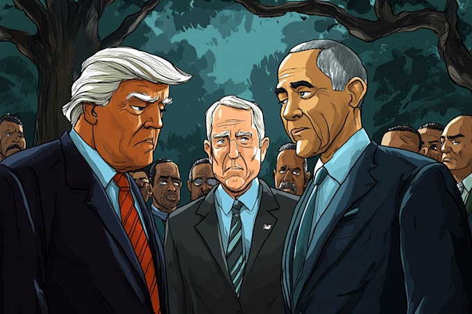 Draw a custom political cartoon for any issue by Jazzotton | Fiverr