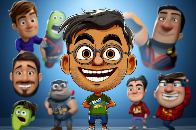 Draw any cartoon character from your photo by Athenathis | Fiverr
