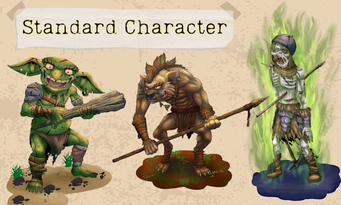 Draw epic dnd, fantasy, creatures character art by Yowanastudio | Fiverr