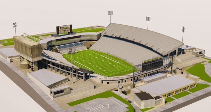 3d sport stadium render,baseball field,cgi golf sim, volleyball court ...