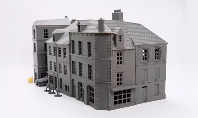 3d terrain miniature ttrpg rpg diorama 3d toy figure ruins castle stl ...