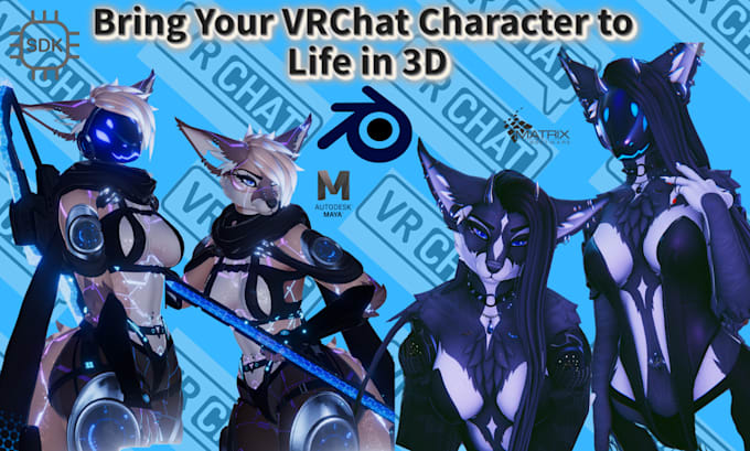 Create custom 3d vrchat characters in unity furry nsfw rigging vroid ...