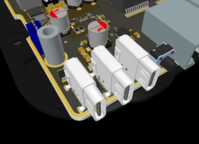 Do printed circuit board pcb layout pcbs schematic diagram esp32 arduino program by Vision_bra ...