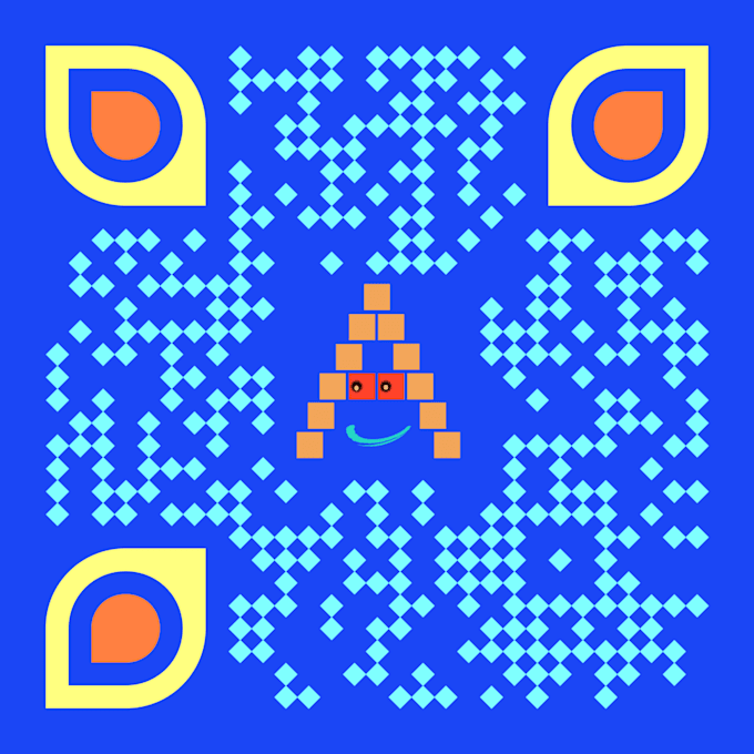 Create a simplified custom qr code with centered logo by Usdoneished ...