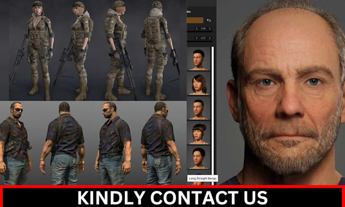 Do realistic 3d metahuman character 3d model, rigging, animation in ue5, daz 3d by Elijah_lab ...