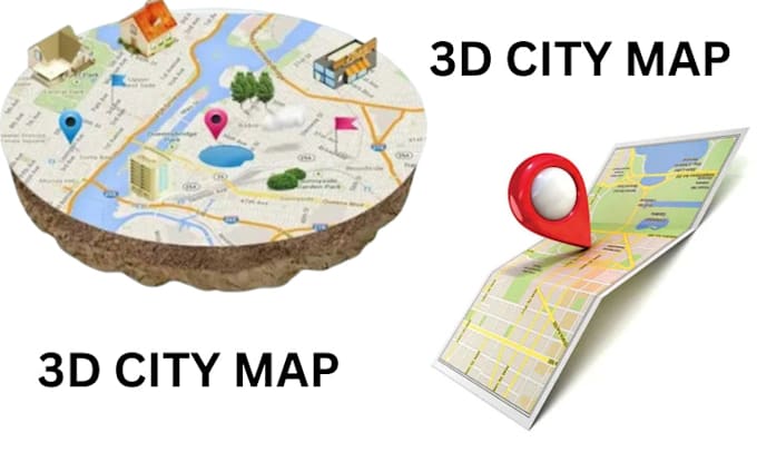 Make 3d map model, 3d city map and 3d map by Bling_rixanne | Fiverr
