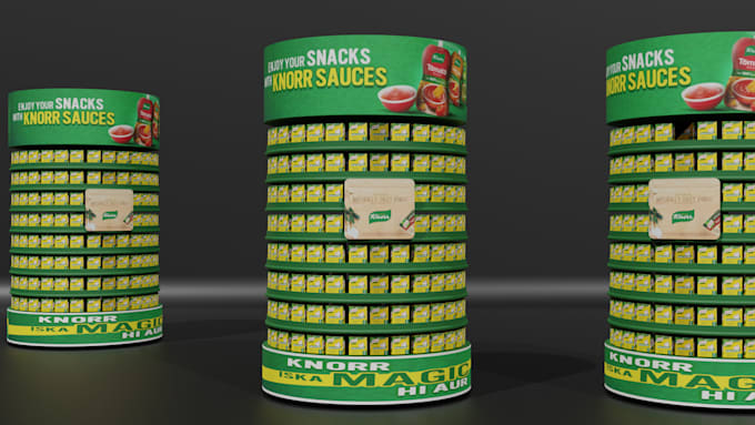 Make 3d retail display, posm, countertop, kiosk, podium by Vfx_pasha ...