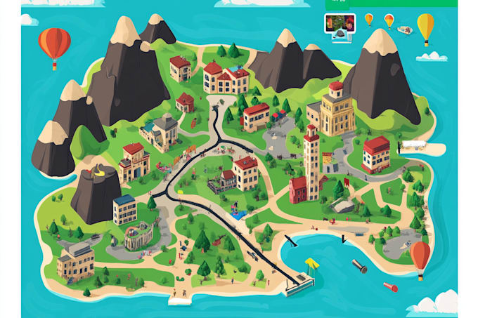 Create vector map, city map, site map, event map in illustrator by ...