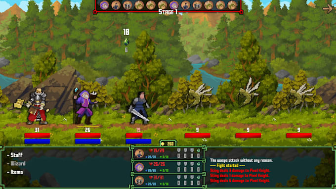 Made pixel art video game, sprite sheet 2d game development,do pixel ...