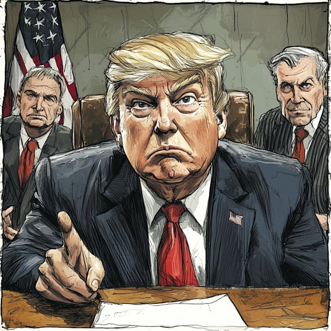 Illustrate your political or editorial cartoon by Ostowarn | Fiverr