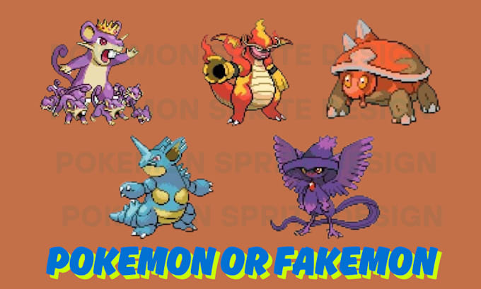 Make custom pixel pokemon sprite character for fakemon and pokemon game ...