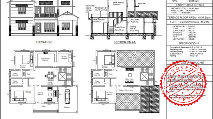 Design mep floor plan, structural and architectural drawings for permit ...