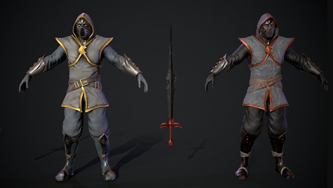 Best unity 3d game character, game asset, 4k texture map, ue5 rig, animate, gmod by Theo_anna ...