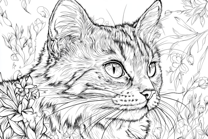 Draw coloring book pages for children and adults by Bayomarx | Fiverr