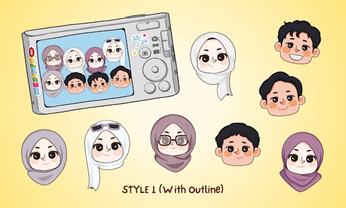 Turn your photos into chibi illustration by Refaga_ | Fiverr