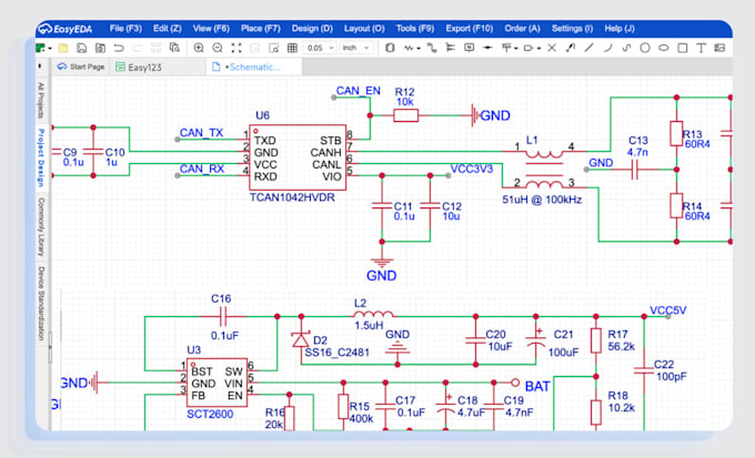 Pcb design circuit board schematic diagram schematic capture pcb layout by Mustaapha_ahma | Fiverr