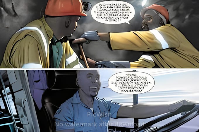 Draw custom manga, webtoon comic cartoon comic strip character art ...