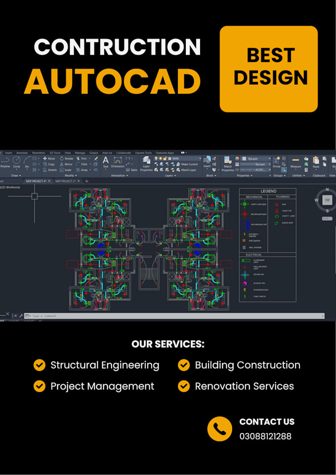 Do autocad building design and civil engineering projects by ...
