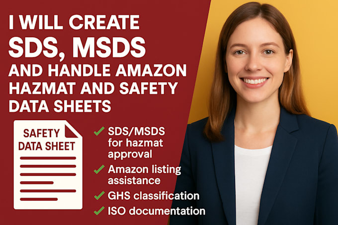 Create sds msds amazon hazmat safety data sheet for amazon product ...