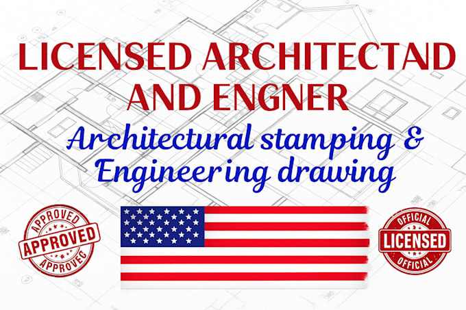 Draw stamp architectural drawing city permit for usa mep 2d floor plan pe stamp by Nathanfost ...