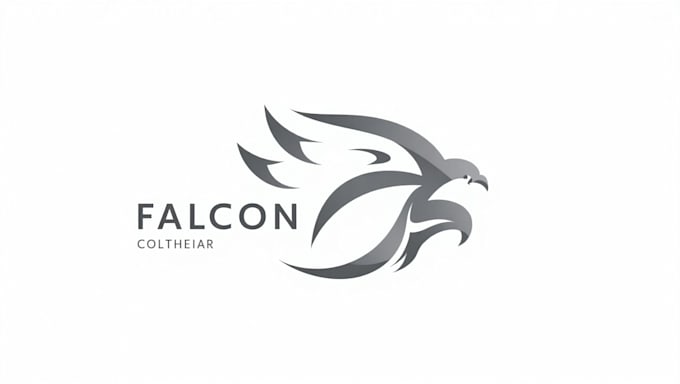 Do modern minimalist falcon mascot logo design by Lucas_lamy | Fiverr