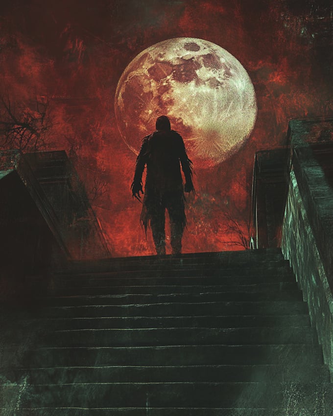 Make fantasy horror book cover illustration art by Kennton5 | Fiverr